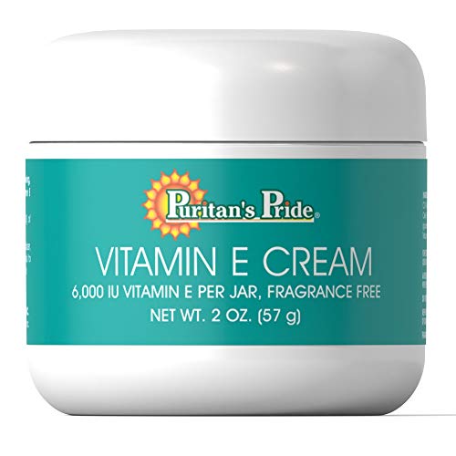 Puritan's Pride Vitamin E Cream 6000 IU 2oz Moisture Dry Skin Fragrance Free