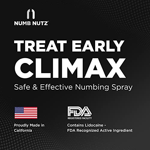 Delay Spray for Him, 60 Pumps, Numb Nutz Last Longer Bed Premature Ejaculant Control Sexual Enhancers, Desensitizing Spray Sex Men, Climax Delay Spray for Men 0.34 Fl Oz (Pack of 1) 1 0.34 Fl Oz