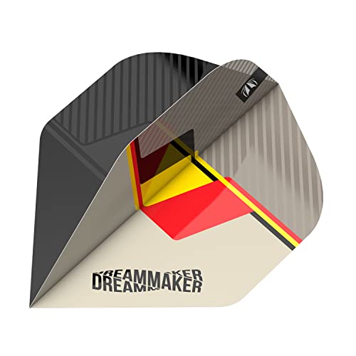 Target Darts Dimitri Van den Bergh Dream Maker G1 19G 90% Tungsten Soft Tip Darts Set, Sand, Black, Yellow and Red (DIMI90% Soft)