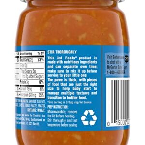 Gerber Mealtime for Baby 3rd Foods Veggie Power Baby Food Jar, Pasta Marinara, Non-GMO Pureed Baby Food for Crawlers, 6-Ounce Glass Jar (Pack of 12 Jars)