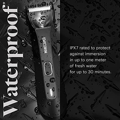 MANSCAPED® Nuts and Bolts 4.0, Men's Body Grooming Kit, Includes The Lawn Mower™ 4.0 Ergonomically Designed Powerful Waterproof Trimmer, The Crop Preserver™ Ball Deodorant and Disposable Shaving Mats