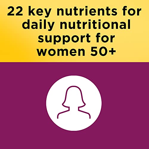 Nature Made Multivitamin For Her 50+ with No Iron, Womens Multivitamin for Daily Nutritional Support, Multivitamin for Women, 60 Softgels, 60 Count (Pack of 1)