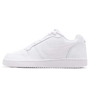 nike women’s ebernon low sneaker, white/white, 8 regular us