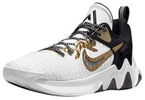 nike men’s giannis immortality white/metallic gold-black (cz4099 100) – 11.5