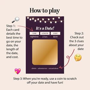 It's a Date!™ - 40 Fun and Romantic Scratch Off Date Night Ideas for Him, Her, Girlfriend, Boyfriend, Wife, or Husband, Perfect for Date Night, Special Couples Gift for Valentine's Day, Anniversaries, Birthdays, and more! (2nd Edition)