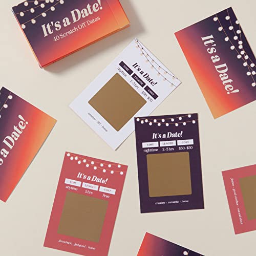 It's a Date!™ - 40 Fun and Romantic Scratch Off Date Night Ideas for Him, Her, Girlfriend, Boyfriend, Wife, or Husband, Perfect for Date Night, Special Couples Gift for Valentine's Day, Anniversaries, Birthdays, and more! (2nd Edition)