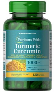 turmeric curcumin by puritan’s pride, 1000mg, 120 rapid release capsules