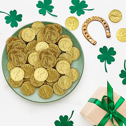 Easter Gold Chocolate Coins – 600g Bulk Candy Bag – Delicious Premium Belgian Chocolate Gold Candy for Kids and Adults – Individually Wrapped Chocolate Milk Coins (Aprox, 115 Coins) – Ideal For Impressing Your Guests