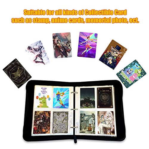 Mttaaumm Card Binder for PTCG Cards, 400 Pockets Trading Card Holder Collection Album with Sleeves - Gifts for Boys & Girl