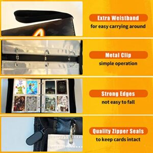 Mttaaumm Card Binder for PTCG Cards, 400 Pockets Trading Card Holder Collection Album with Sleeves - Gifts for Boys & Girl