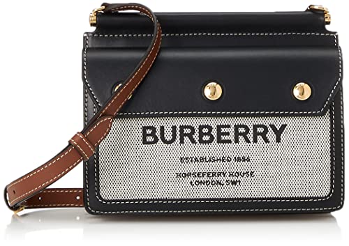 BURBERRY Shoulder Bag, Black/tan