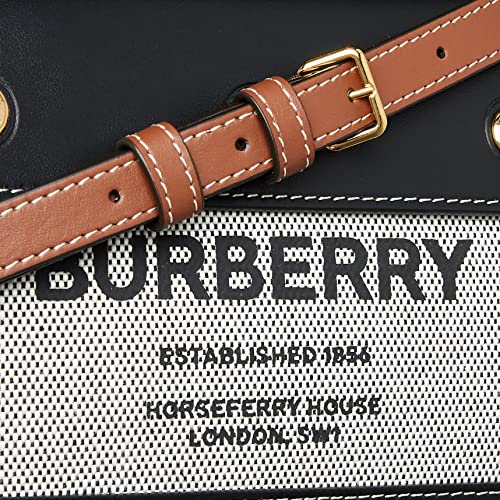 BURBERRY Shoulder Bag, Black/tan