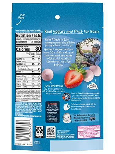 Gerber Yogurt Melts Strawberry (Pack of 2)