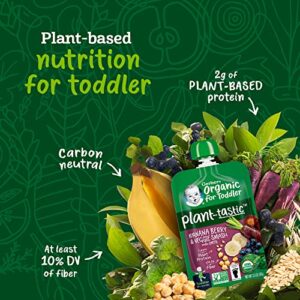 Gerber Organic Baby Food Pouches, Toddler, Plant-tastic, Southwestern Fiesta Fruit & Veggie Bean Smash, 3.5 Ounce (Pack of 12)