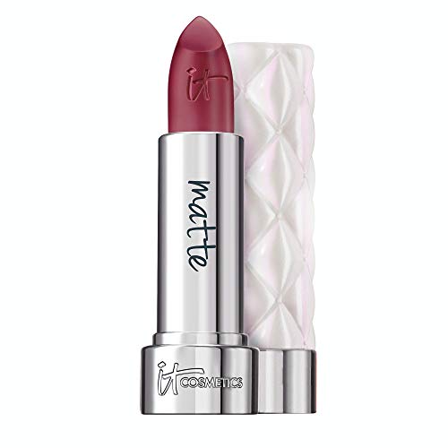 IT Cosmetics Pillow Lips Lipstick, Like a Dream - Red Plum with a Matte Finish - High-Pigment Color & Lip-Plumping Effect - With Collagen, Beeswax & Shea Butter - 0.13 oz