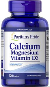 puritan’s pride calcium magnesium vitamin d3-120 caplets