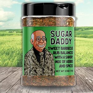 BBQ Rub Dad Gift Set - Sugar Daddy, Hot Daddy, Cool Daddy, Smoky Daddy. Barbecue Seasoning, Fathers Day Christmas Stocking Stuffers for Dads Birthday Gifts for Men Valentines Day Gift for Him