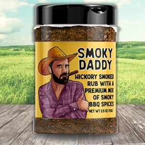 BBQ Rub Dad Gift Set - Sugar Daddy, Hot Daddy, Cool Daddy, Smoky Daddy. Barbecue Seasoning, Fathers Day Christmas Stocking Stuffers for Dads Birthday Gifts for Men Valentines Day Gift for Him