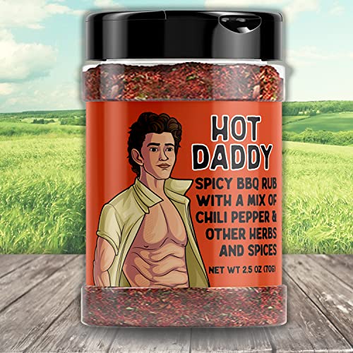 BBQ Rub Dad Gift Set - Sugar Daddy, Hot Daddy, Cool Daddy, Smoky Daddy. Barbecue Seasoning, Fathers Day Christmas Stocking Stuffers for Dads Birthday Gifts for Men Valentines Day Gift for Him