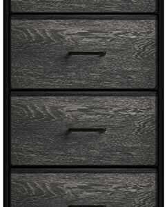 Sorbus Dresser with 4 Faux Wood Drawers - Tall Storage Unit Organizer Tower for Clothes - Bedroom, Hallway, Living Room, Closet, & Dorm Chest Furniture - Steel Frame, Wood Top, Easy Pull Fabric Bins