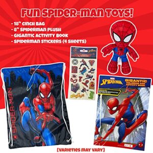 Spider-Man Easter Gift Basket For Kids Already Filled - Easter Care Package Gift Pack Bundle Prefilled With Easter Eggs Candy Chocolate for Girls Boys Young Children Grandchildren Toddlers