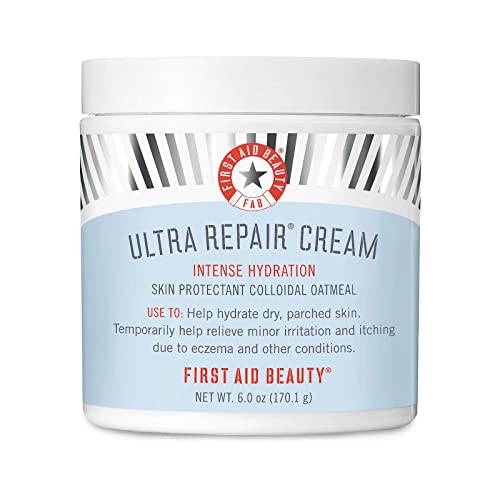 First Aid Beauty Ultra Repair Cream Intense Hydration Moisturizer for Face and Body – 6 oz.