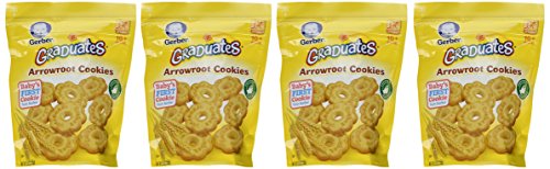 Gerber Graduates Arrowroot Cookies 5.5 oz (Pack of 4)