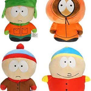 South North Park Plush Toys, 8'' Kyle Cartman Kenny Butter Doll Doll Plush Toys,Soft Cotton Stuffed Plush Doll Toy Stuffed Ornaments Gift, Anime Cartoon Fans Children Adults (4PCS)