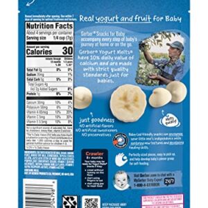 Gerber Yogurt Melts, Variety Pack, Mixed Berry + Peach + Banana Vanilla, 1oz (Pack of 7)