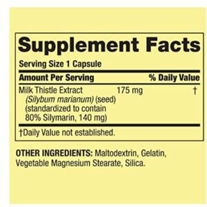 Spring Valley - Milk Thistle 175 mg, 180 Capsules