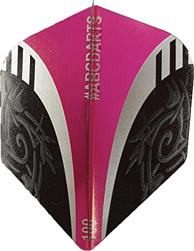 abcdarts Unisex - Adult Page3 Erotic Dart Flights, Black, Rose, Blue, Classic