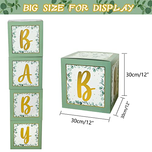 243 Pc Sage Green Baby Shower Decorations For Boy Or Girl, Rustic Gender Neutral Sage Green & White Balloon Garland Kit, Greenery BABY Boxes, Eucalyptus Oh Baby Backdrop Banner, Olive Decor, Confetti