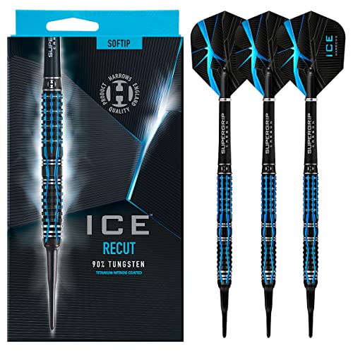 Harrows Ice Recut 90% Tungsten Soft Tip Darts (18)