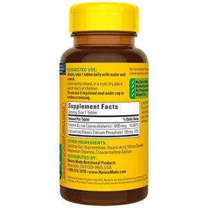 Nature Made Vitamin B12 1000 mcg Time Release Tablets, 75 Count (Packaging May Vary)