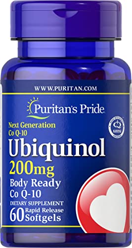 Ubiquinol 200mg, Supports Heart Health, 60 Softgels by Puritan's Pride