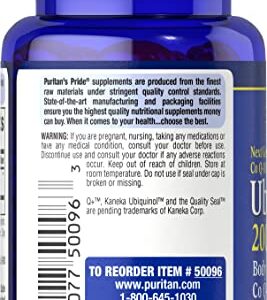 Ubiquinol 200mg, Supports Heart Health, 60 Softgels by Puritan's Pride