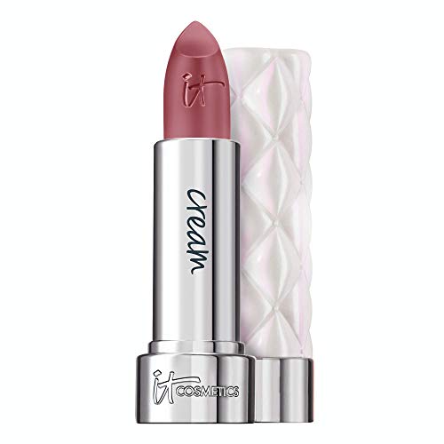 IT Cosmetics Pillow Lips Lipstick, Humble - Nude Cinnamon with a Cream Finish - High-Pigment Color & Lip-Plumping Effect - With Collagen, Beeswax & Shea Butter - 0.13 oz