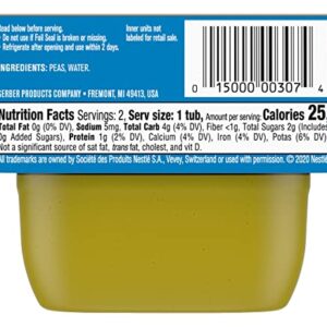 Gerber Natural for Baby 1st Foods Baby Food Tubs, Pea, Non-GMO Pureed Baby Food for Supported Sitters, Made with Natural Vegetables, 2 - 2 OZ Tubs/Pack (Pack of 4)