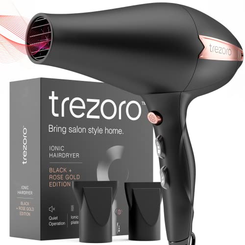 𝗪𝗜𝗡𝗡𝗘𝗥 𝟬𝟲/𝟮𝟮* 𝟮𝟮𝟬𝟬𝗪 Ionic Salon Hair Dryer - Professional Blow Dryer - Lightweight Travel Hairdryer for Normal & Curly Hair Includes Volume Styling Nozzle