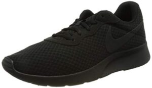 nike men’s tanjun running shoe, black/black/anthracite 10