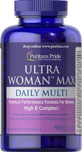 puritans pride ultra woman max daily multivitamin, 90 caplets