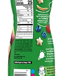 Gerber Organic for Baby Grain & Grow Puffs, Fig Berry, Non-GMO & USDA Organic Puffed Grain Snack for Crawlers, Baby-Led Friendly, 1.48-Ounce Canister (Pack of 3)