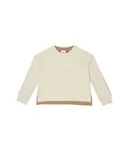 burberry girl’s aubrey jumper (little kids/big kids) warm ivory 6 years