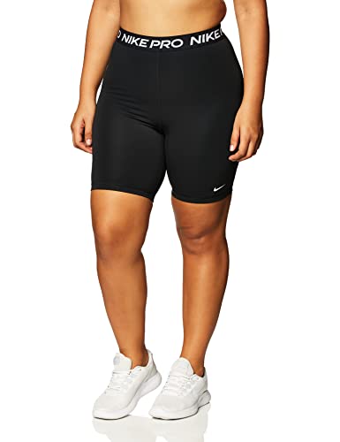 Nike Pro 365 Women's High-Rise 7" Shorts, Black/White, Small