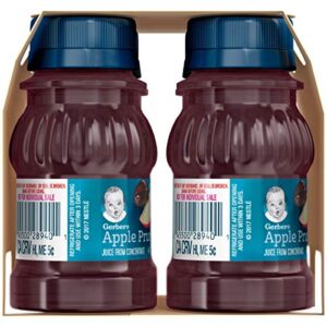 Gerber 100% Juice Apple Prune, 4 Fl Oz (Pack of 24)