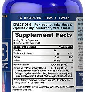 Puritan's Pride Glucosamine, Chondroitin & MSM-3 Per Day Formula