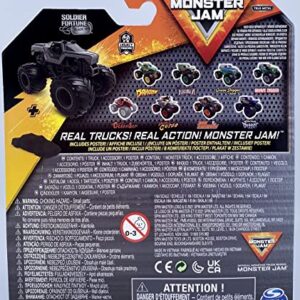 Monster Jam Series 24 Soldier Fortune Black Op 1:64 Scale Truck with Bonus Regalo