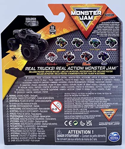 Monster Jam Series 24 Soldier Fortune Black Op 1:64 Scale Truck with Bonus Regalo