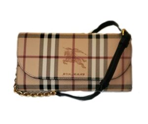 burberry haymarket henley wallet on chain