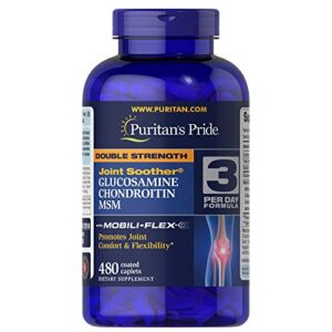 glucosamine, chondroitin & msm-3 per day formula by puritan’s pride